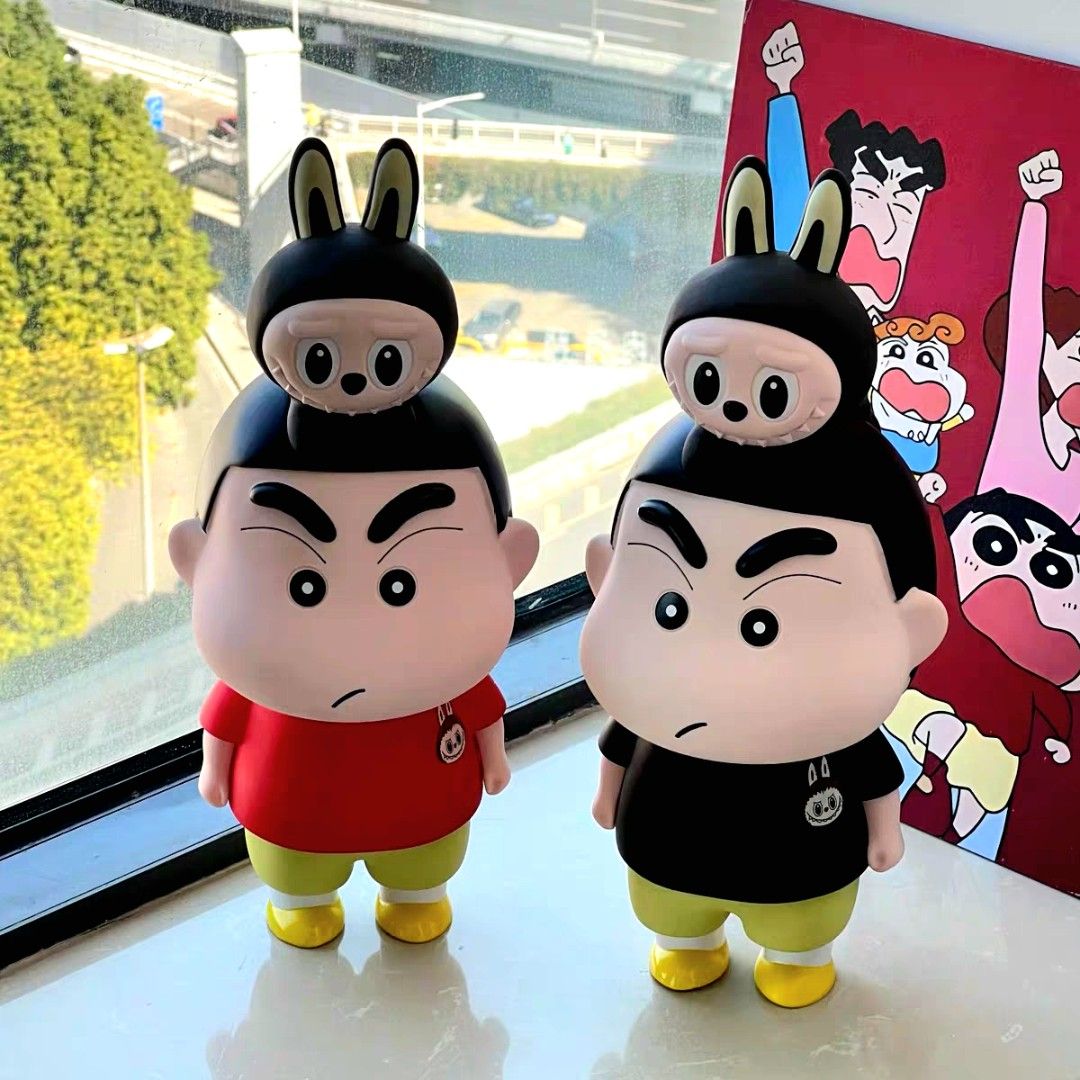 42cm Shin-Chan + Labubu Figurine 蜡笔小新, Hobbies & Toys, Toys & Games on ...