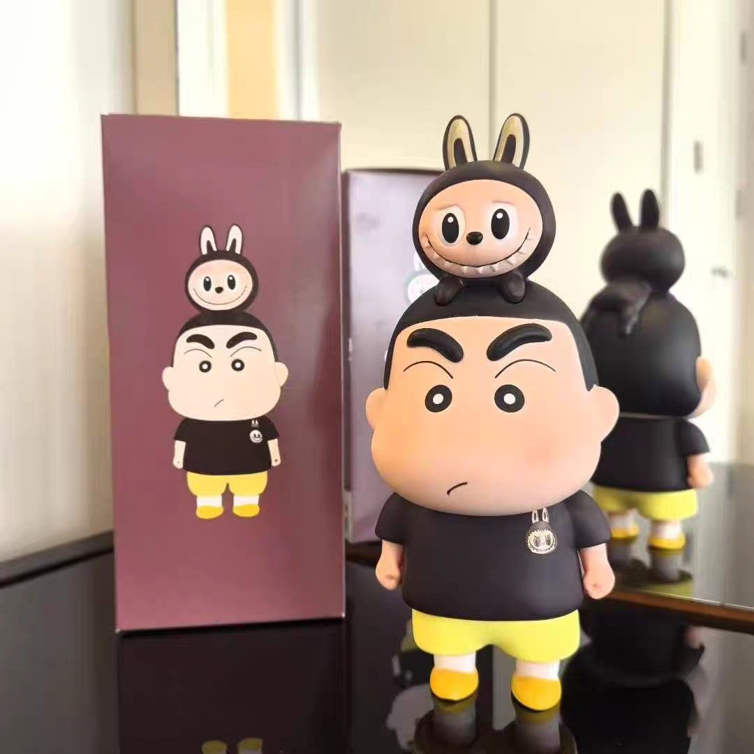 42cm Shin-Chan + Labubu Figurine 蜡笔小新, Hobbies & Toys, Toys & Games on ...