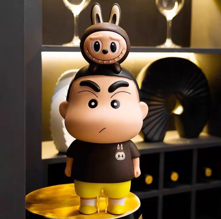 42cm Shin-Chan + Labubu Figurine 蜡笔小新, Hobbies & Toys, Toys & Games on ...