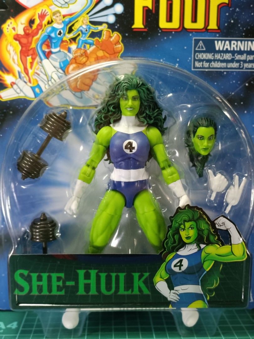( $5 Discount ) Marvel Fantastic Four She-Hulk Action Figure, Hobbies ...