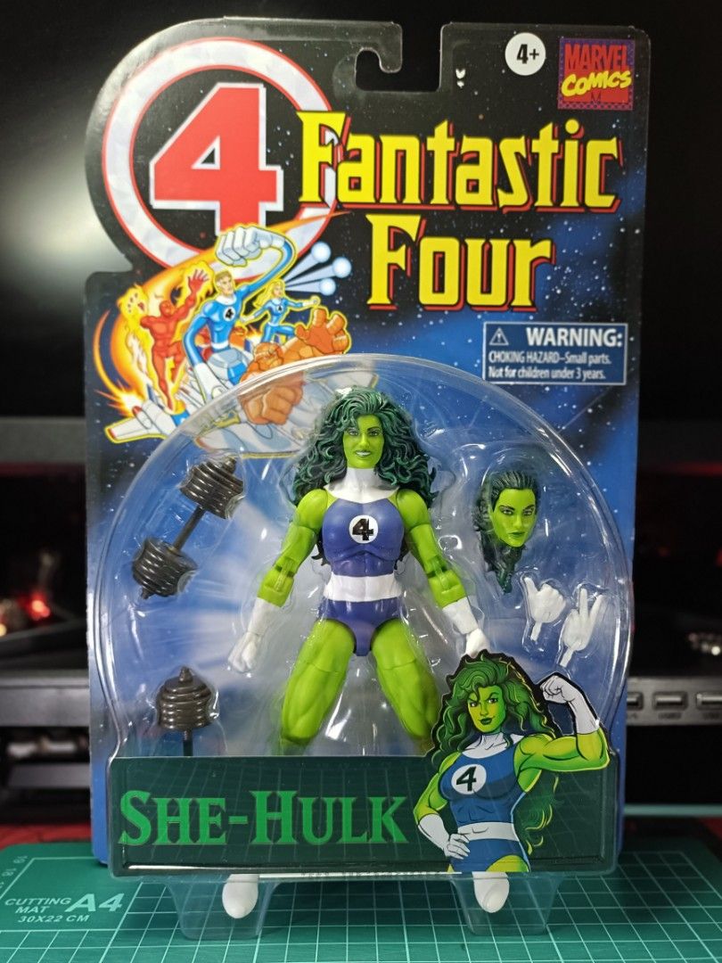( $5 Discount ) Marvel Fantastic Four She-Hulk Action Figure, Hobbies ...