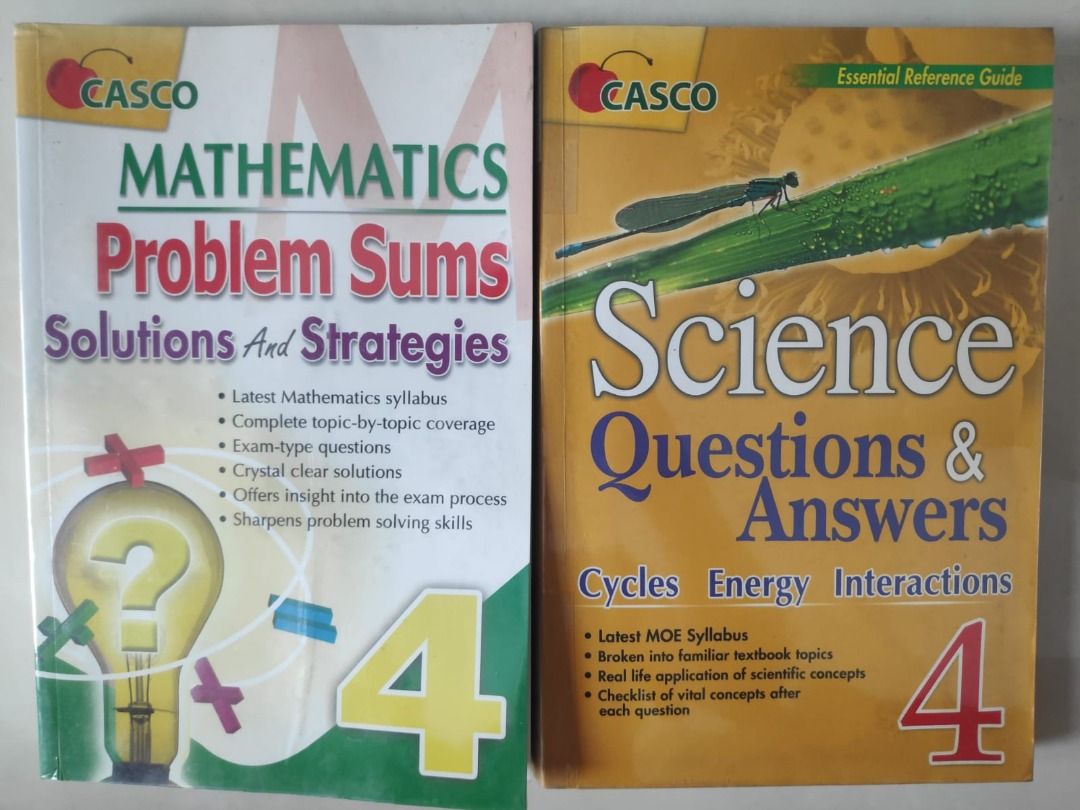 ️ P4 Math Science Problem Sums Casco Publications Primary Textbooks Book, Hobbies & Toys, Books ...