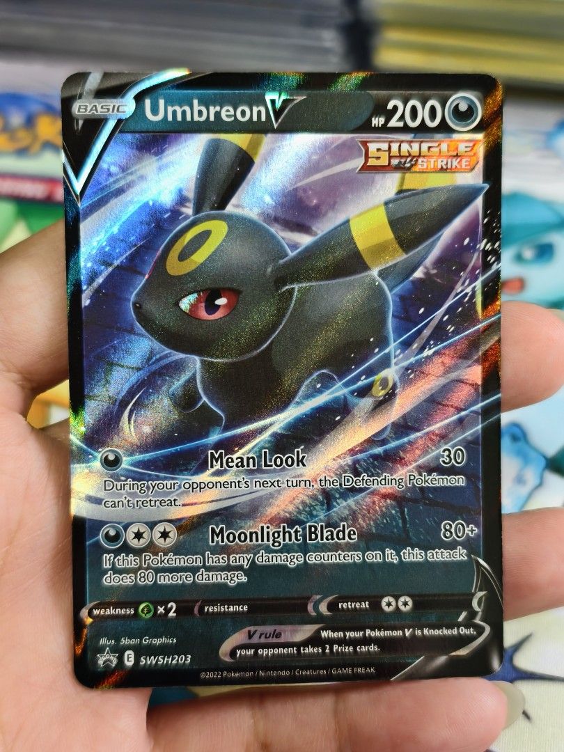 💥 Pokemon TCG - Umbreon V SWSH203 Black Star Promo Ultra Rare Holo 2022 ...