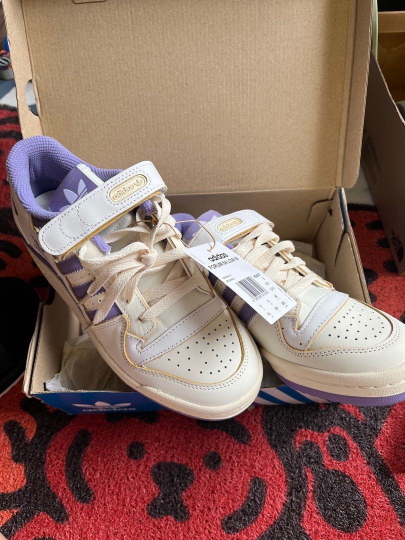 Adidas Forum 84 Low W - White/Purple - US 6.5, Women's Fashion ...