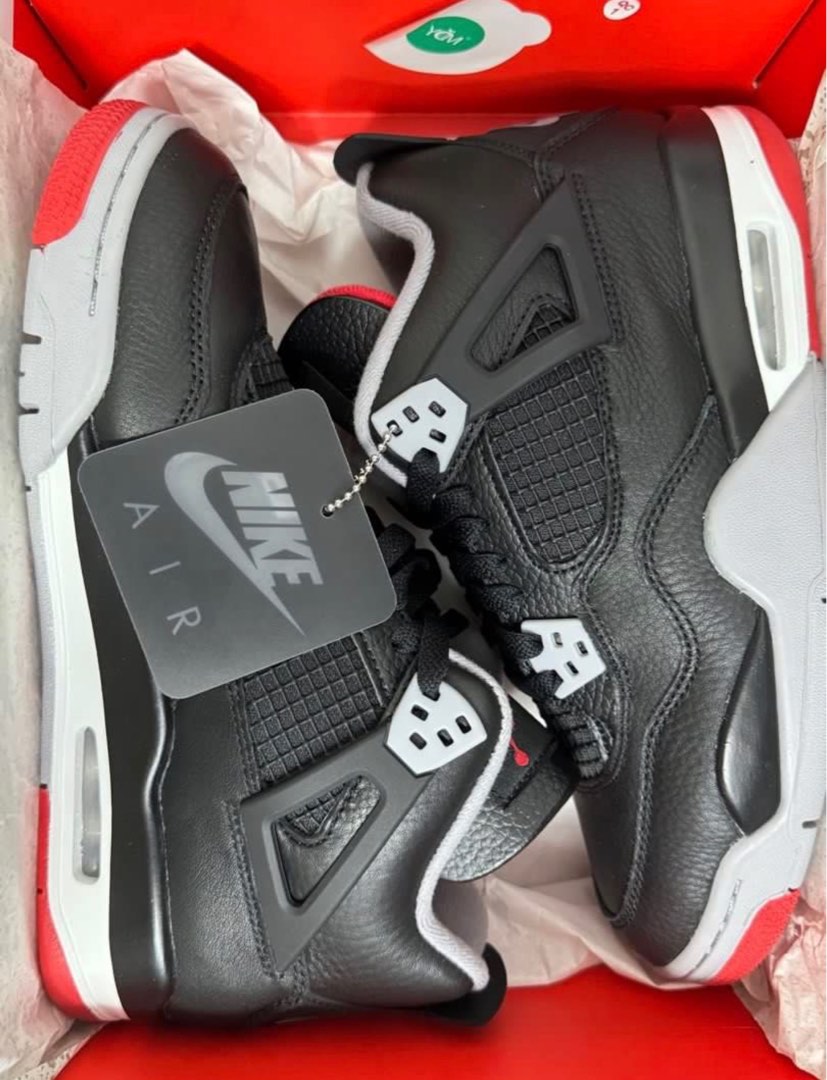 Air Jordan 4 Retro bred reimagine GS, Men's Fashion, Footwear, Sneakers ...