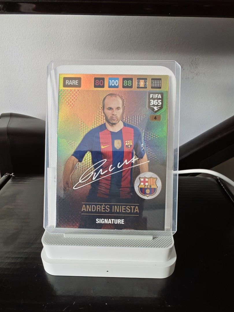 Andres Iniesta Signature Card - FIFA 365, Hobbies & Toys, Toys & Games ...