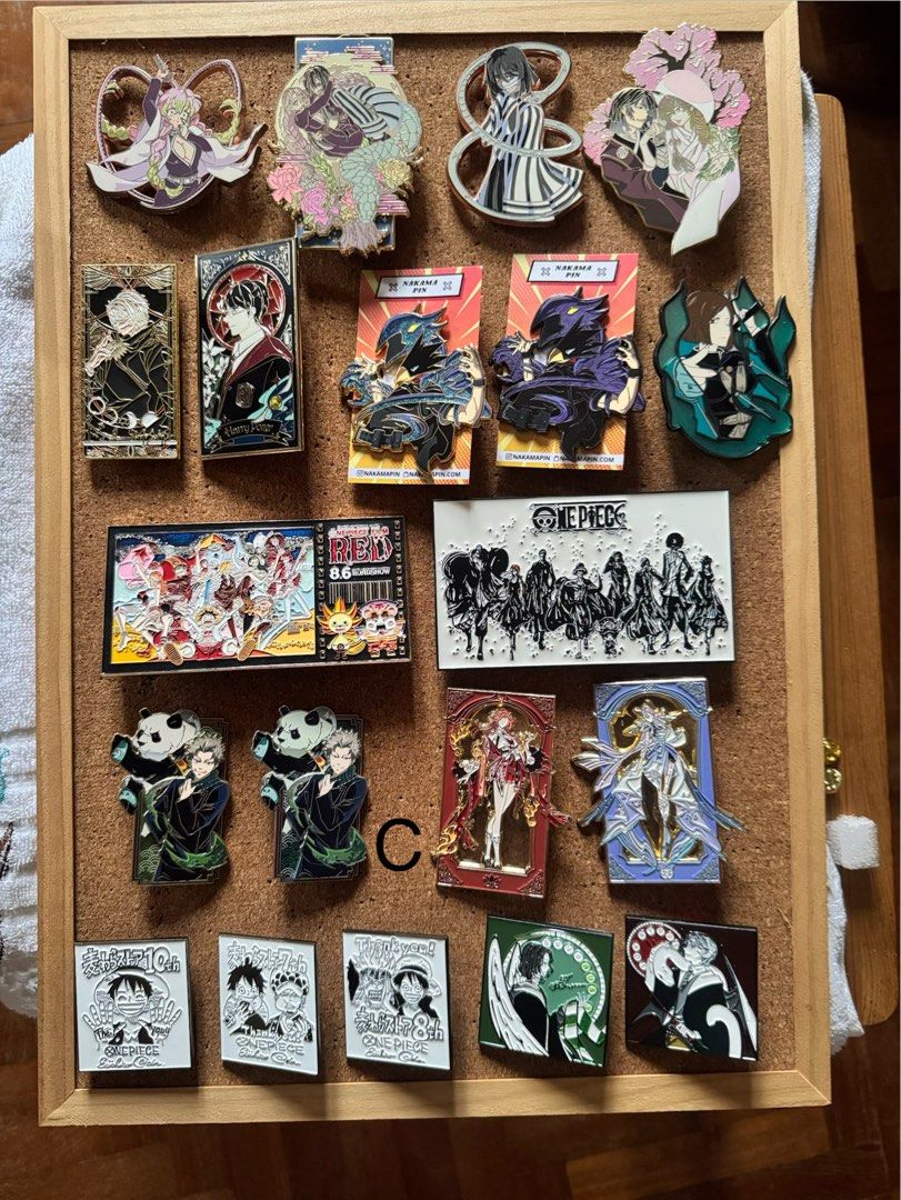 Anime Enamel Pins - Jujutsu Kaisen, Demon Slayer, One Piece, Hobbies ...