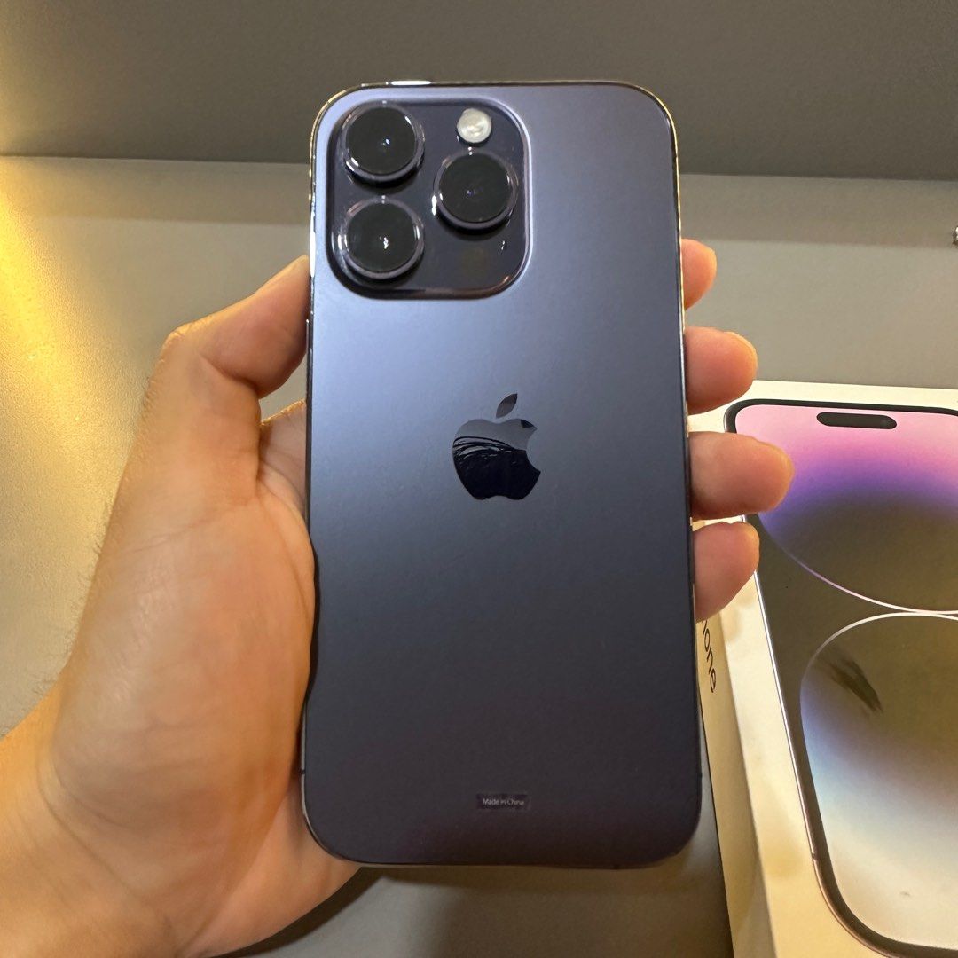 Apple iPhone 14 pro 128GB Deep Purple IBOX, Telepon Seluler & Tablet ...