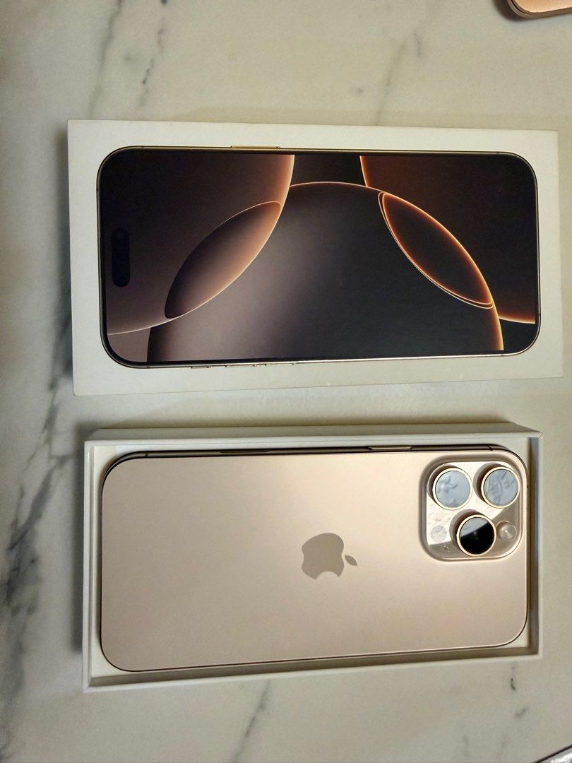 iPhone 16 Pro Max 256GB desert titanium Brown 256GB, Mobile Phones ...