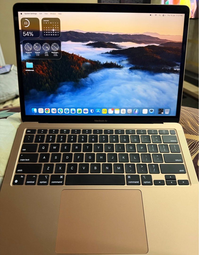 Apple MacBook Air M1 2020 - Gold, Computers & Tech, Laptops & Notebooks ...