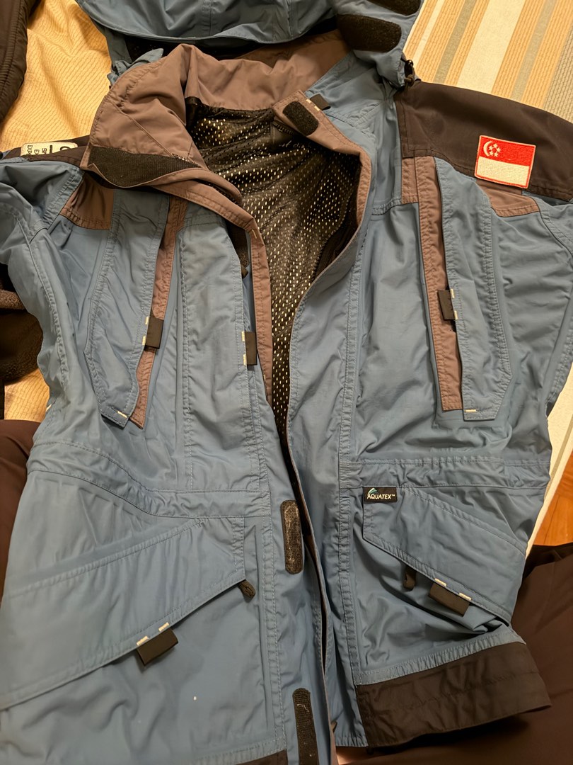 Aquatex Waterproof Blue Jacket, Men's Fashion, Coats, Jackets and ...