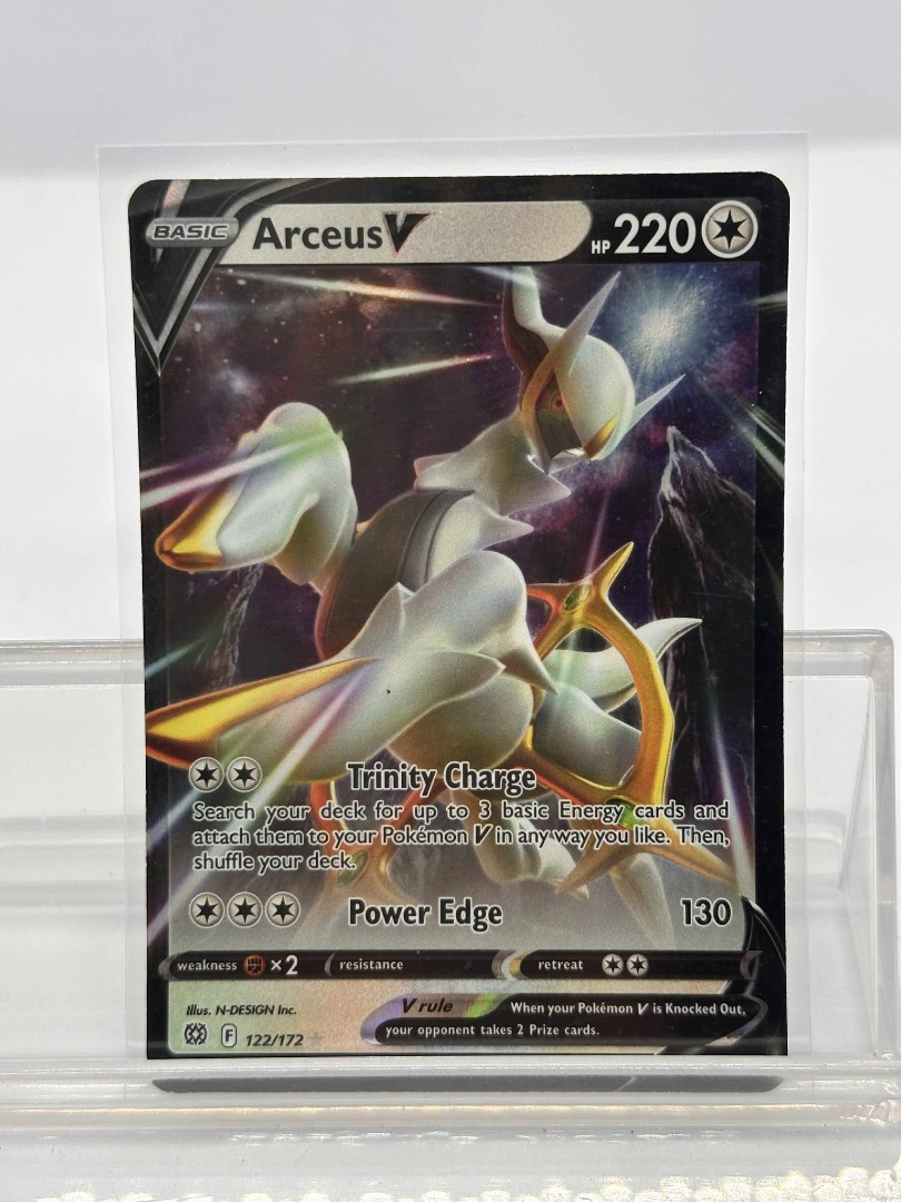 Arceus V [Metal] #122 Pokemon Brilliant Stars, Hobbies & Toys, Toys ...