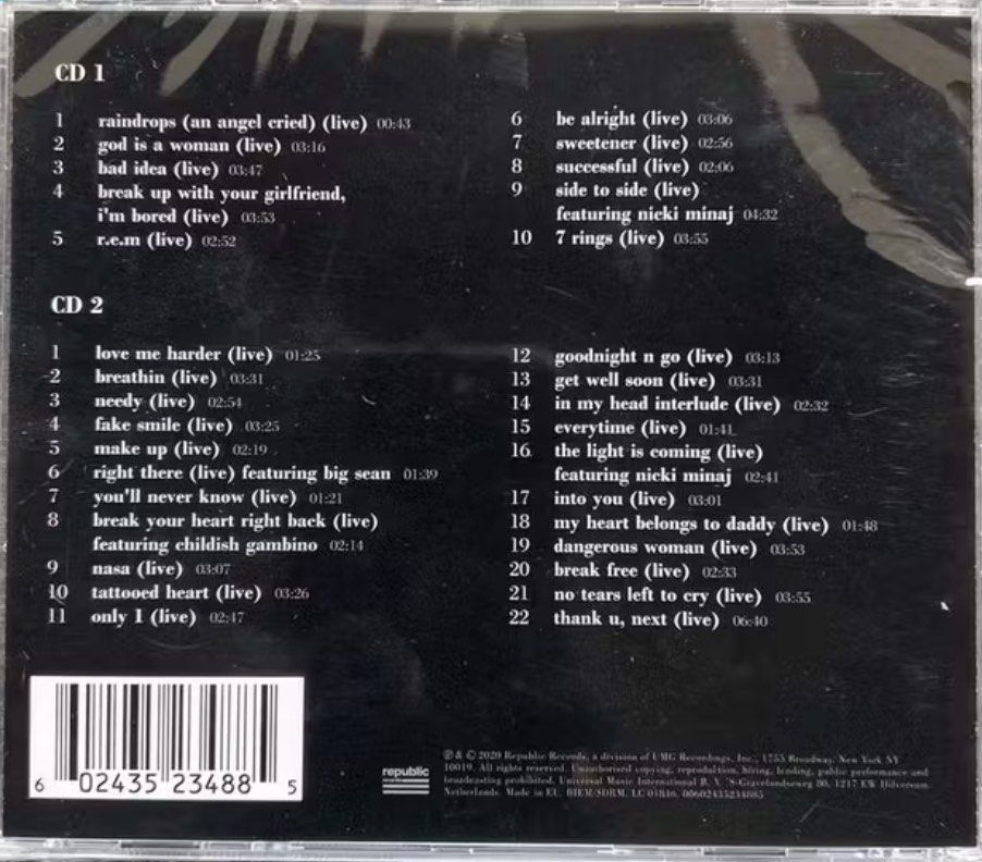 Ariana Grande K Bye For Now Deluxe 2CD Album, Hobbies & Toys, Music ...