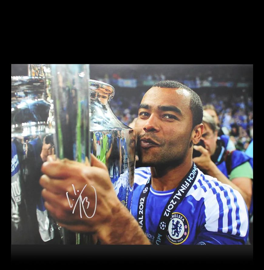 Ashley Cole Signed Chelsea Photo: UEFA Champions League Winner, Hobbies ...