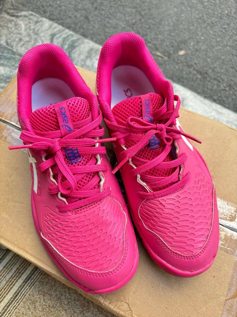 Asics Gel-Resolution Pink Tennis Shoes, Women's Fashion, Footwear ...