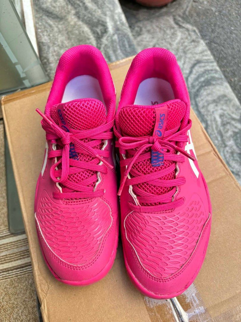Asics Gel-Resolution Pink Tennis Shoes, Women's Fashion, Footwear ...
