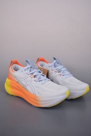 ASICS Novablast 3 Running Shoes - White/Orange, Men's Fashion, Footwear ...