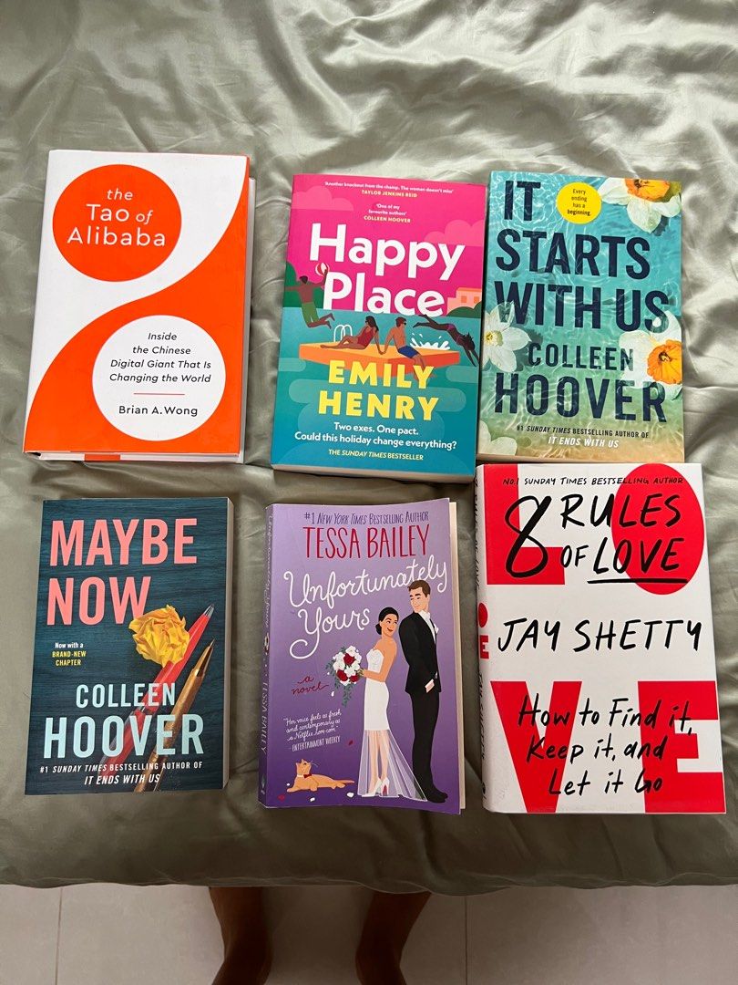 Assorted Books - Colleen Hoover, Jay Shetty, Tessa Bailey, Hobbies ...