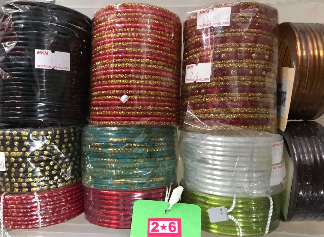 Assorted Indian glass Bangles - Various Colors and Styles in size 2.6 ...