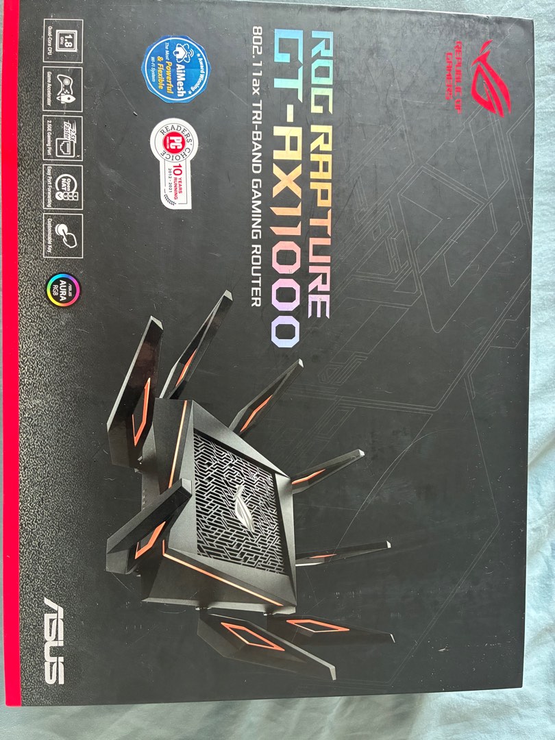 ASUS ROG Rapture GT-AX11000 Tri-Band Gaming Router, Computers & Tech ...