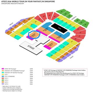 WTS ATEEZ 2026 World Tour Singapore CAT 3, Tickets & Vouchers, Event ...