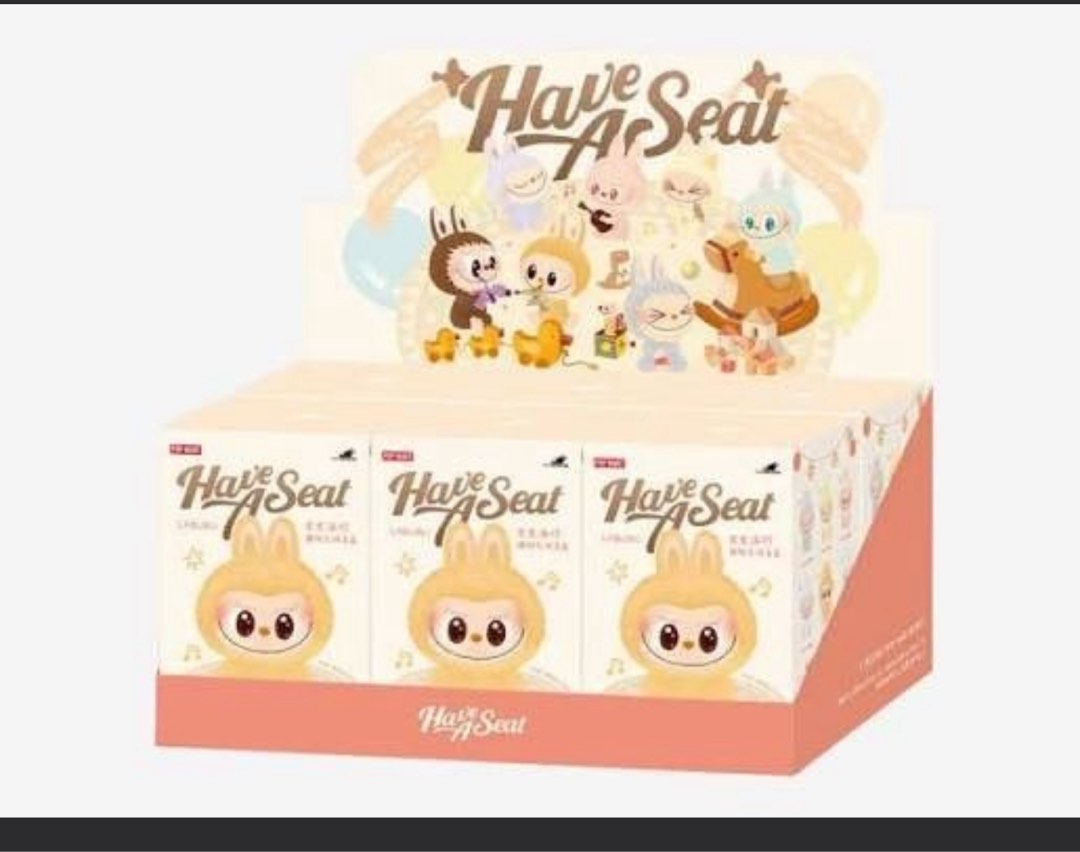 Authentic Labubu V2 Have a Seat Case Set, Hobbies & Toys, Toys & Games ...