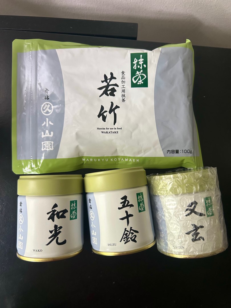 (Authentic) Marukyu Koyamaen Matcha Aoarashi, Isuzu, Wako, Yugen, Food ...