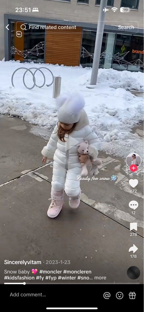 Kid Snowsuit with Fur Hood, Babies & Kids, Babies & Kids Fashion on ...