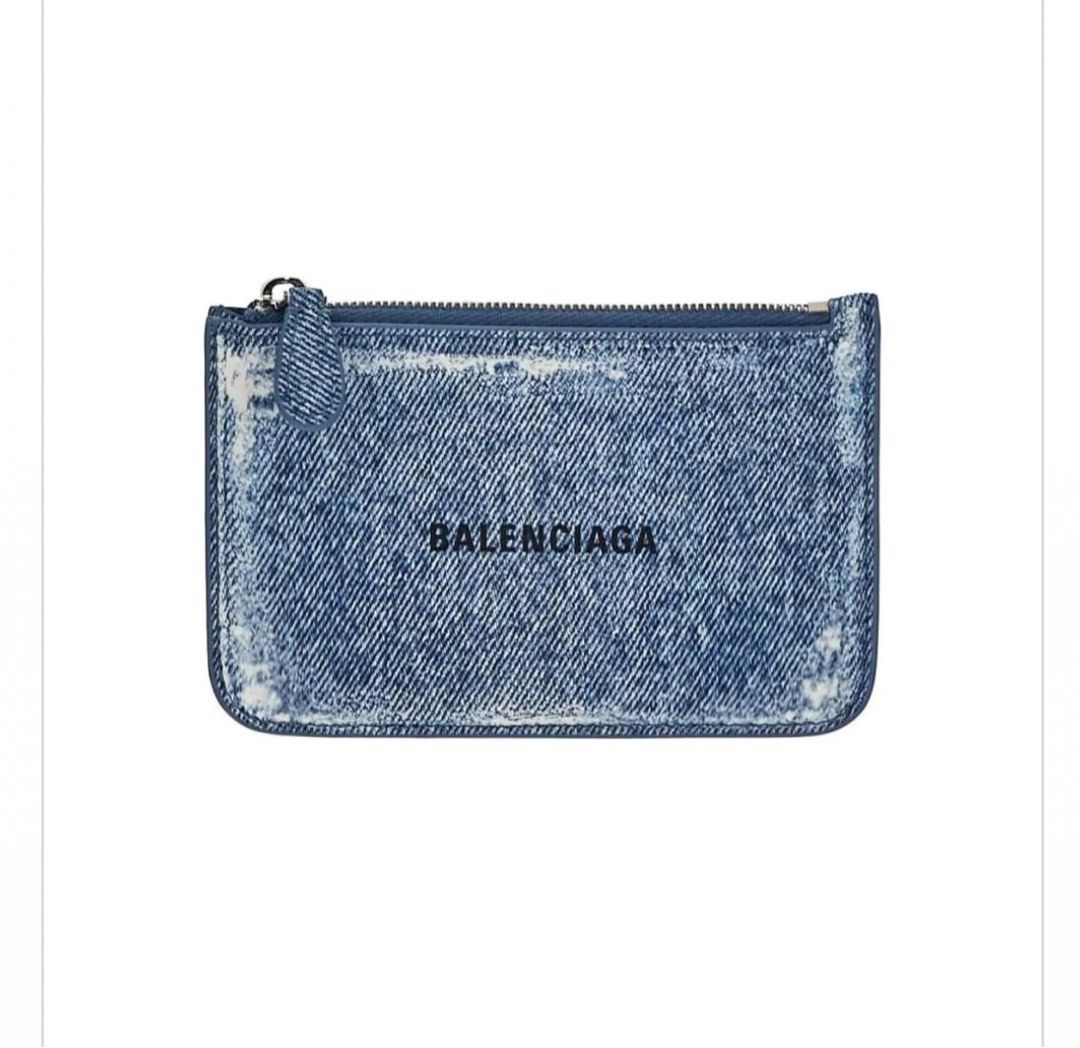 Balenciaga Denim Card Holder, Women's Fashion, Bags & Wallets, Wallets ...