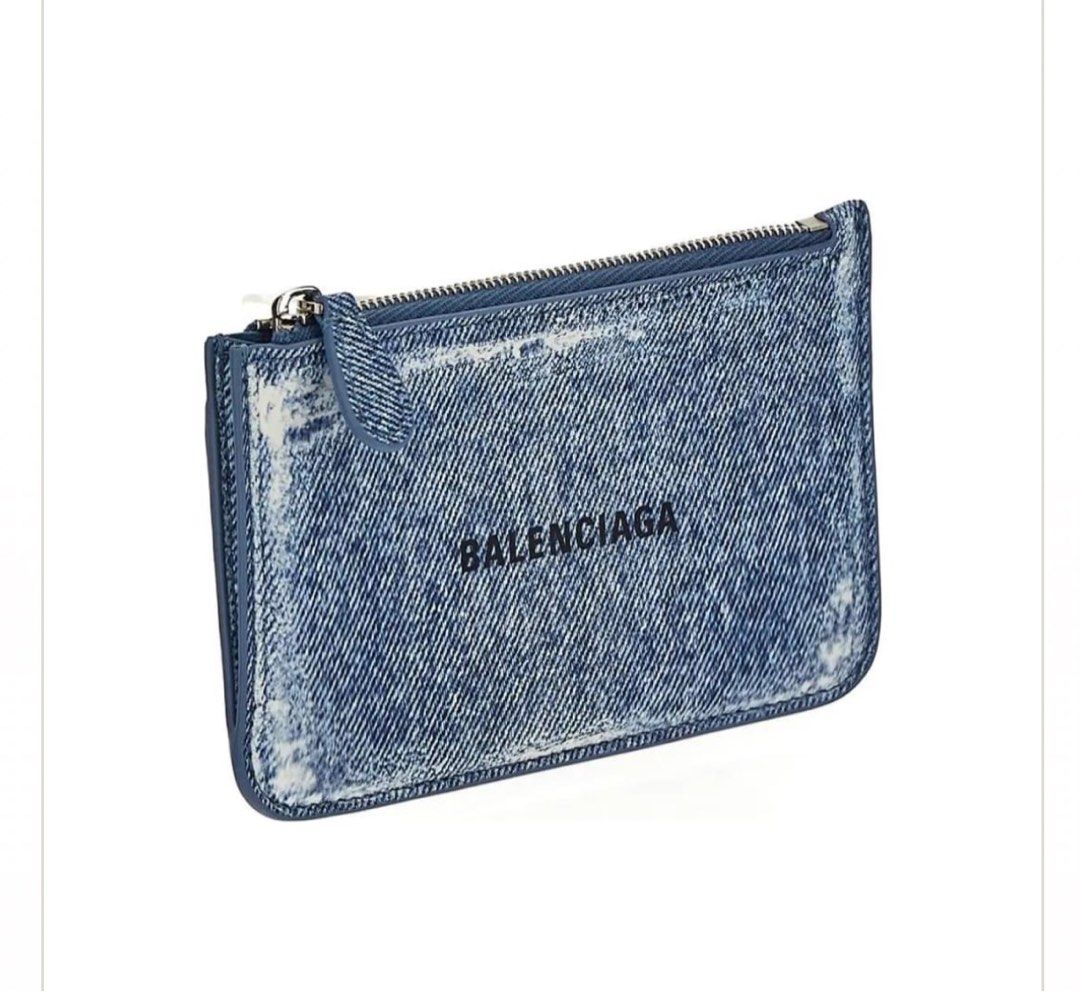 Balenciaga Denim Card Holder, Women's Fashion, Bags & Wallets, Wallets ...