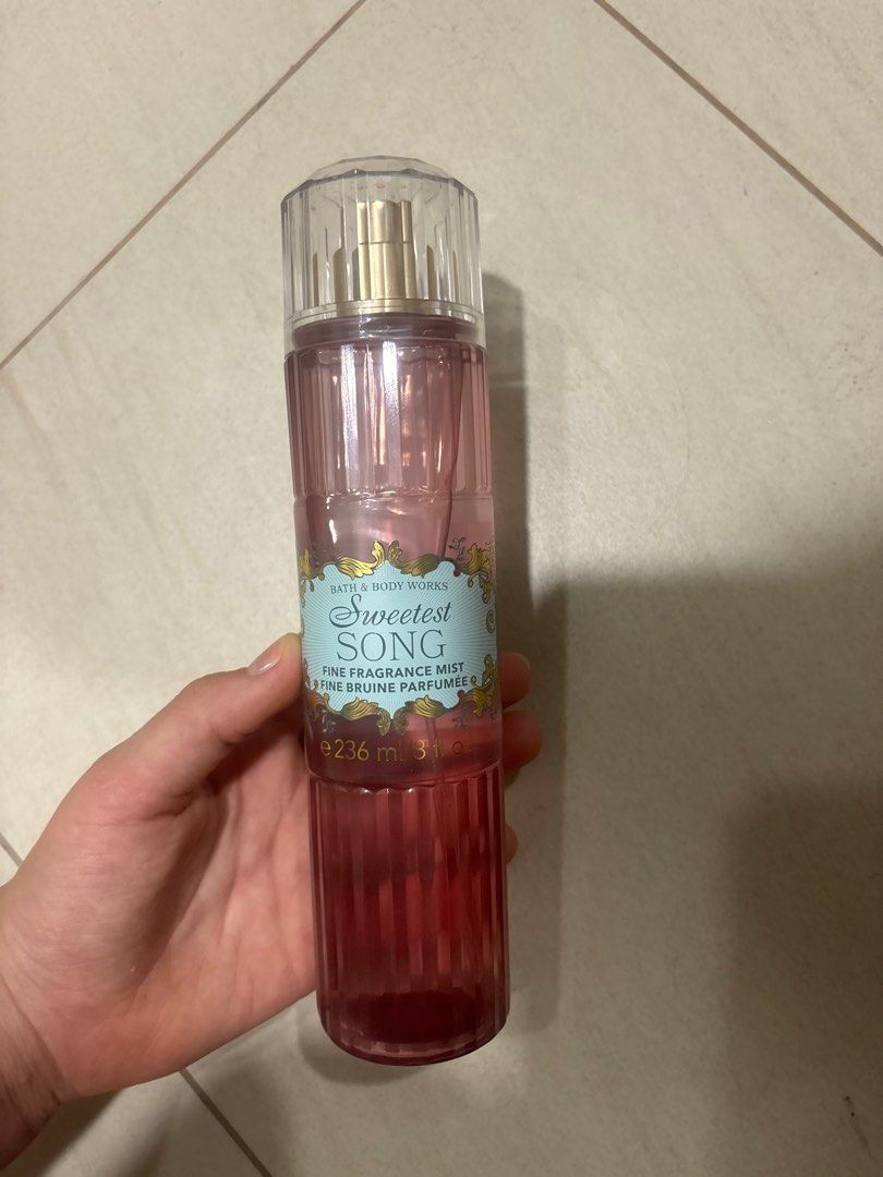 Bath & Body Works Sweetest Song Fine Fragrance Mist, Beauty & Personal ...