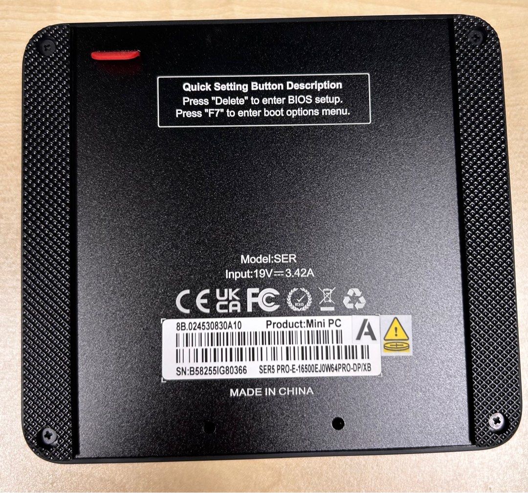 Beelink SER5 Pro Mini PC Ryzen 7 5825U 16 gig ram, 500gig M2 SSD, win ...