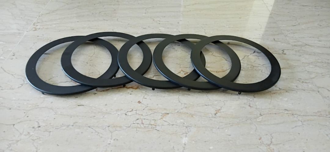 (Black Clip on) For 18W downlights [other bulbs, brass rod, wood strips ...