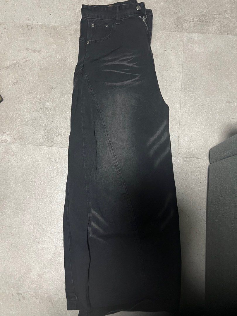 Black Denim Baggy Jeans, Women's Fashion, Bottoms, Jeans & Leggings on ...