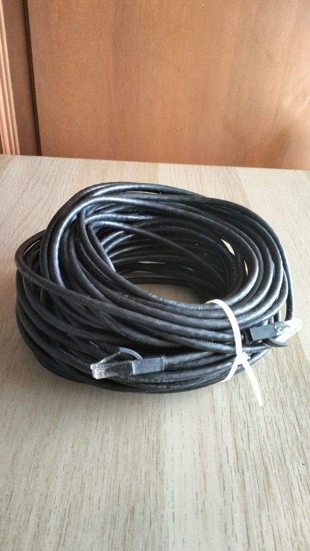 Black Ethernet Cable, Computers & Tech, Parts & Accessories, Cables ...
