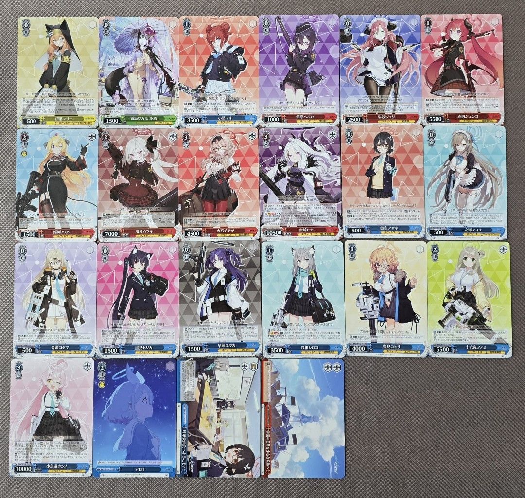 Blue Archive Weiss Schwarz (WS) Card, Hobbies & Toys, Toys & Games on ...