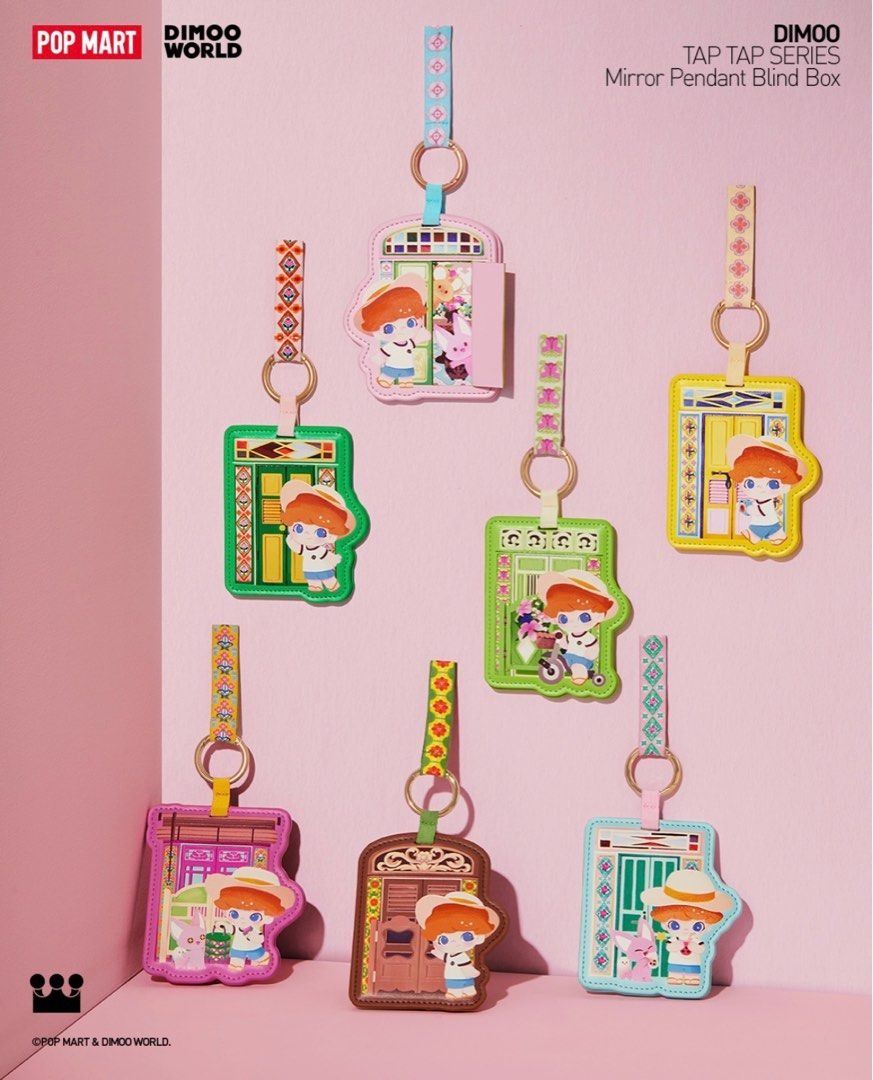 WTS/WTT BNIF Popmart Dimoo Tap Tap Singapore Exclusive Pendant Mirror ...