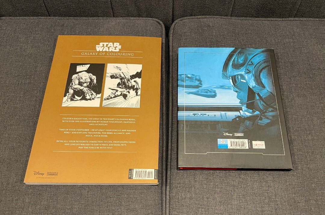 Both For $25! STAR WARS TRILOGY HARD-COVER BOOK + POSTER/COLOURING BOOK ...