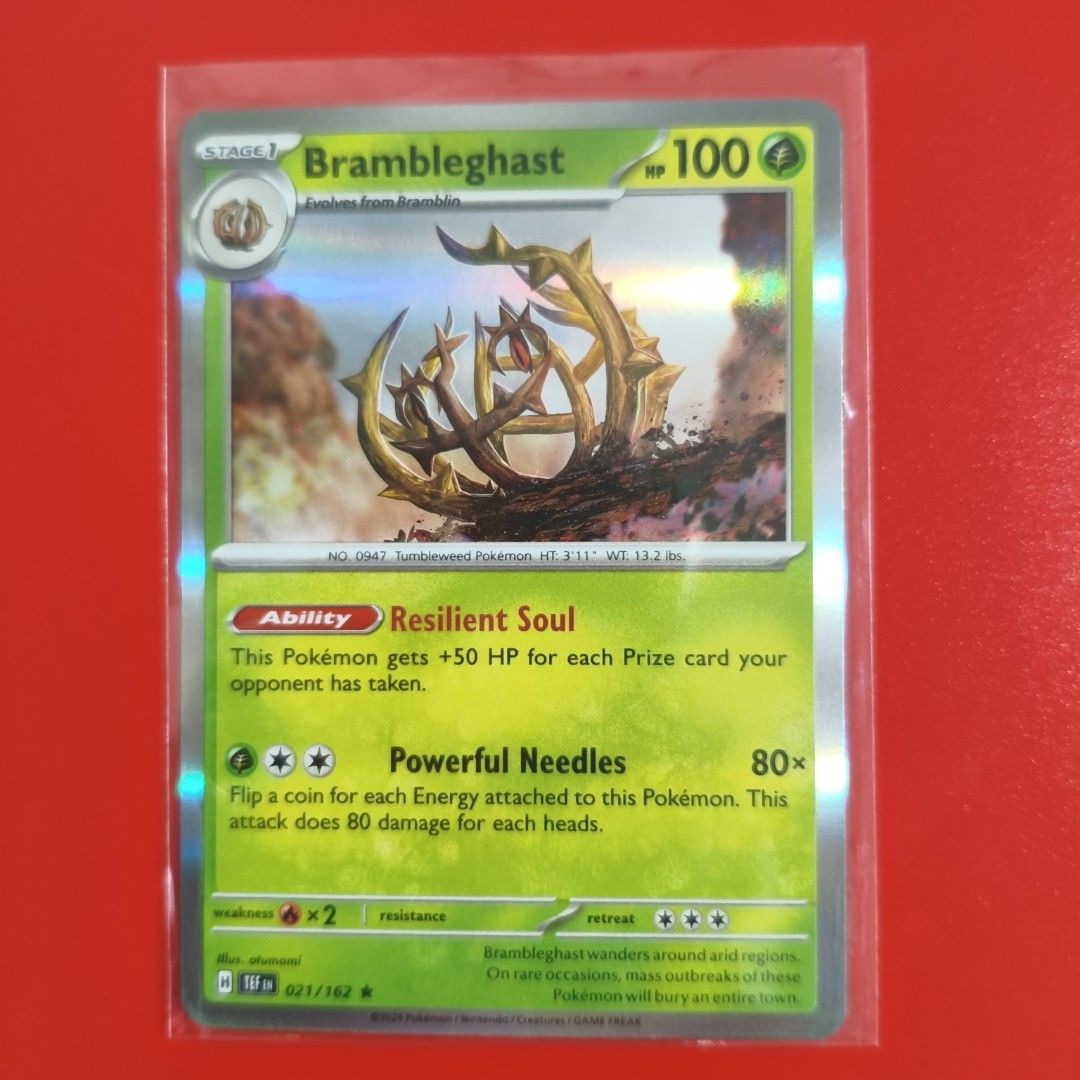 Brambleghast Pokemon Card #21 Holo Rare Temporal Forces, Hobbies & Toys ...