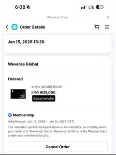 WTS BTS 6TH ARMY MEMBERSHIP KIT PHOTO TICKET, Hobbies & Toys ...