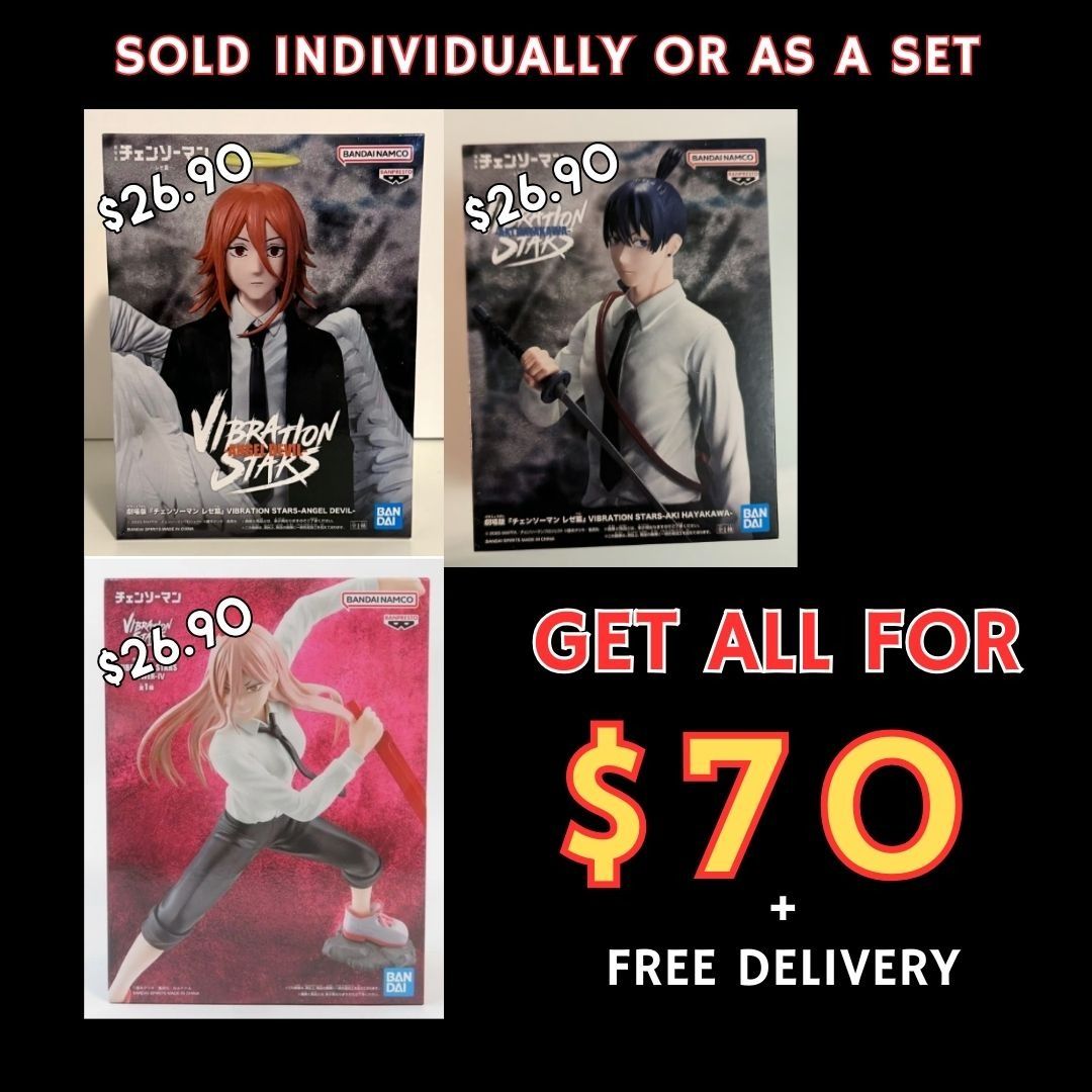 BUNDLE DEAL – Chainsaw Man Vibration Stars: Aki Hayakawa, Angel Devil ...