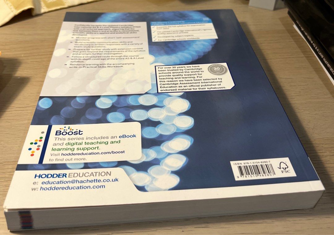 Cambridge International AS & A level Physics 3rd Edition, Hobbies ...