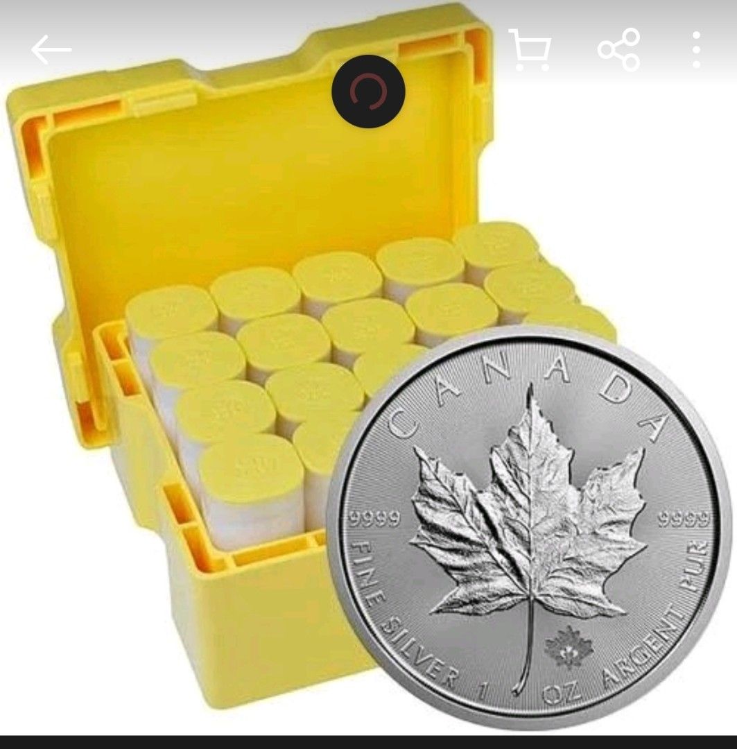 Canadian Silver Maple coins - Monster box (500pcs 1oz Maple Leaf ...