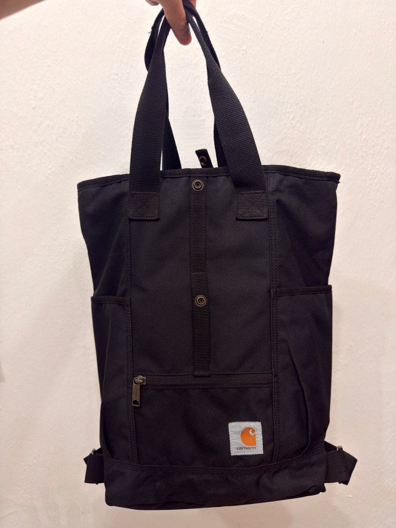 Carhartt Essentials Tote Backpack - Black, Men's Fashion, Bags ...