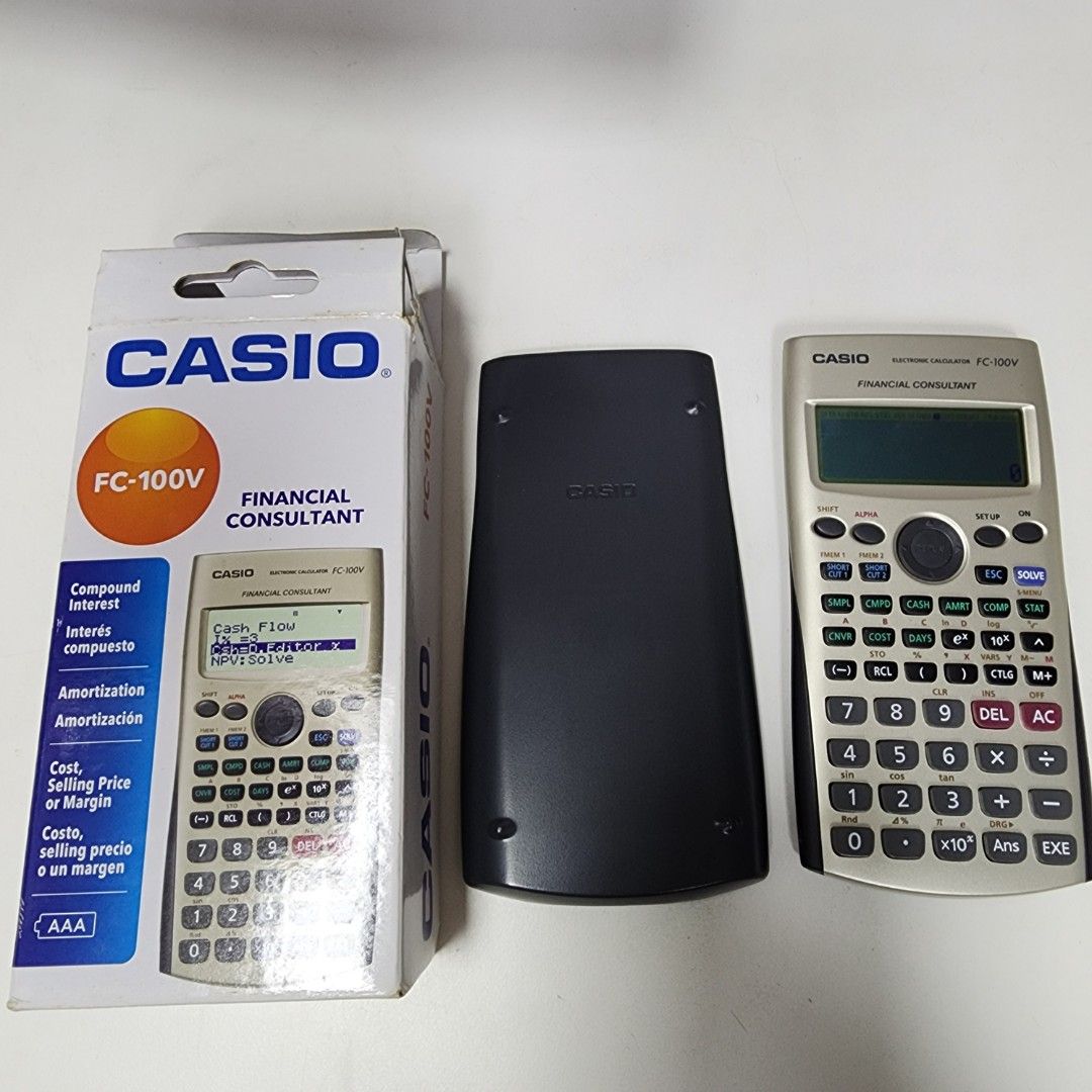 Casio FC-100V Financial Consultant Calculator (With Box) Inclusive of ...