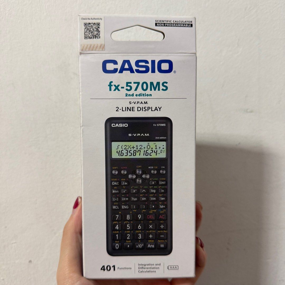 Casio fx-570MS 2nd Edition Scientific Calculator, Hobbies & Toys ...