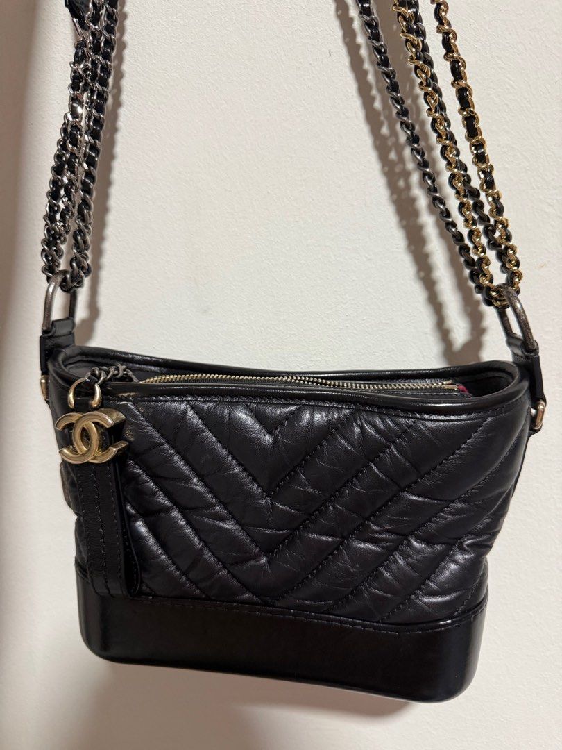 Chanel Gabrielle Hobo Bag - Black, Luxury, Bags & Wallets on Carousell