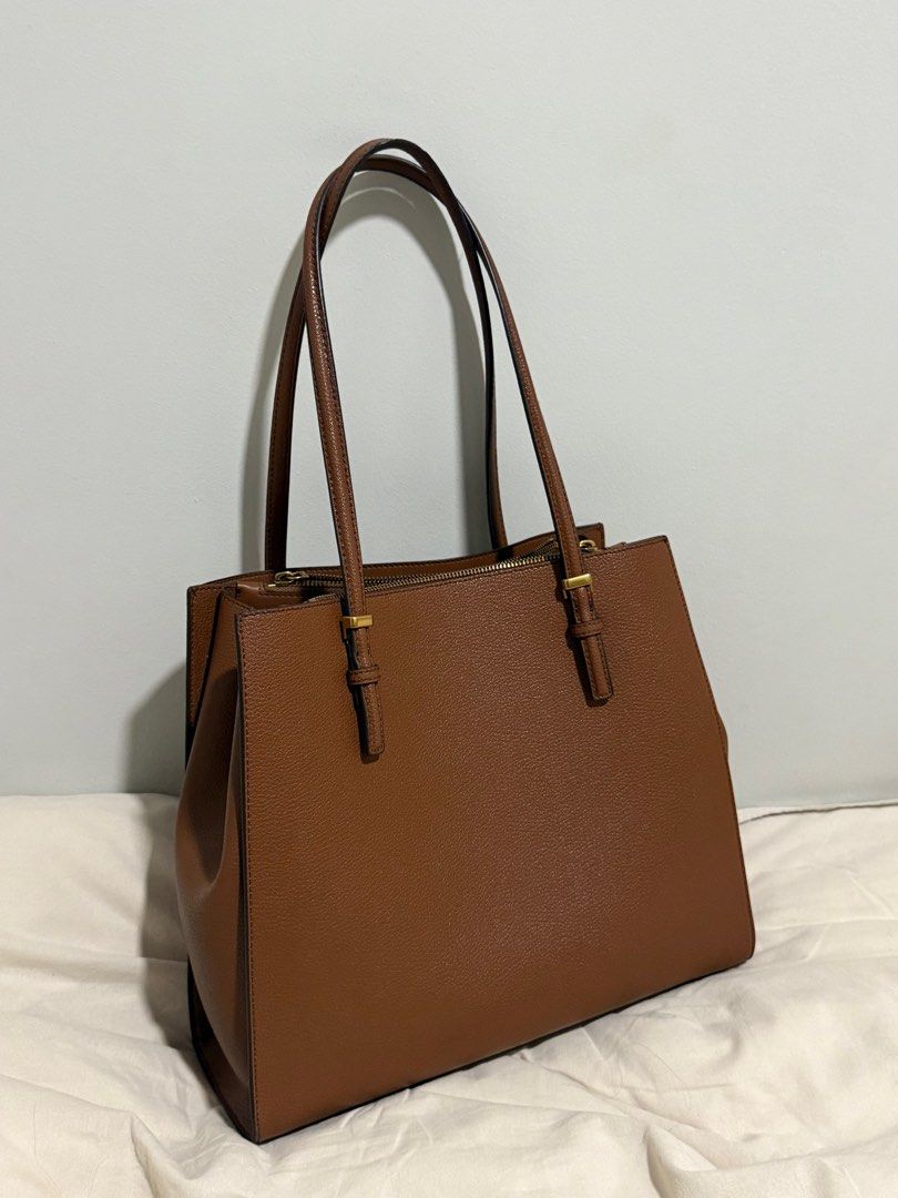 Charles & Keith Sansa Tote Bag - Chocolate, Women's Fashion, Bags ...