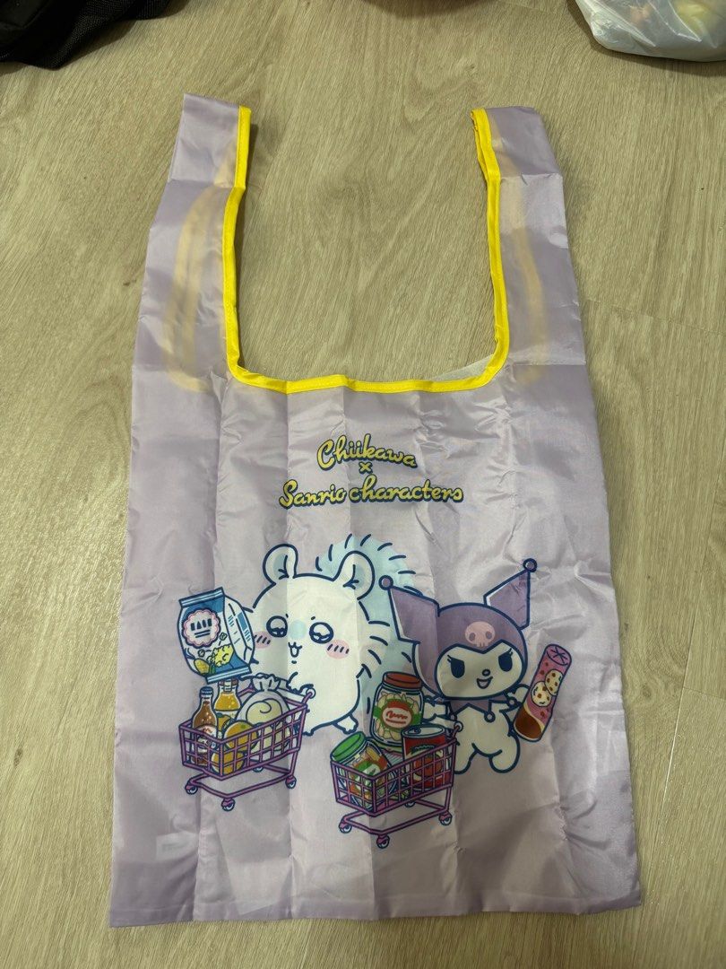 chiikawa sanrio reusable bag gacha, Women's Fashion, Bags & Wallets ...