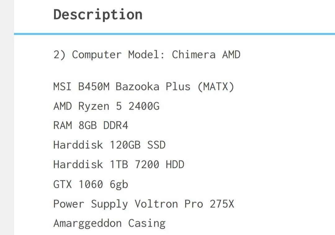 Chimera AMD Gaming PC - Ryzen 5 2400G, GTX 1060, Computers & Tech ...